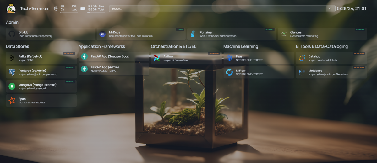 Services Overview Tech Terrarium Docs